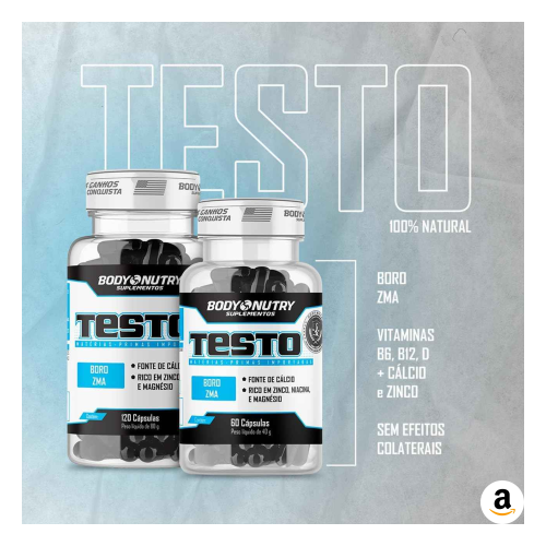 Kit 2x Testo 120 cápsulas Vitaminas e Minerais com Boro