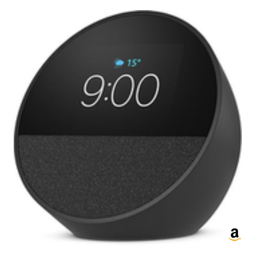 Echo Spot com Alexa (2024) | Despertador inteligente | Cor Preta