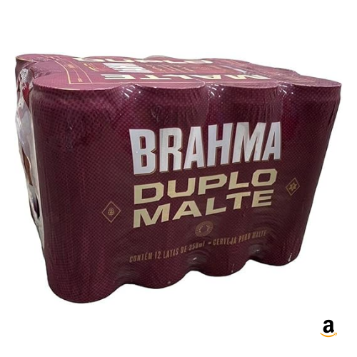 Pack Cerveja Brahma Duplo Malte Lata Sleek - com 12 unidades 350ml
